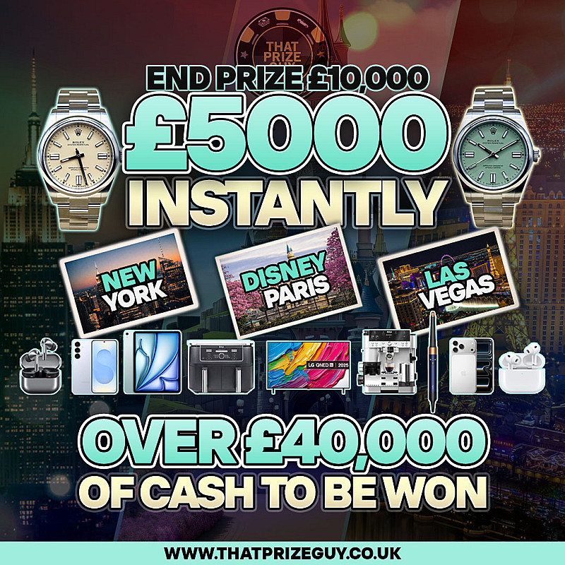 BIG Instant Win - £10,000 End Prize | That Prize Guy