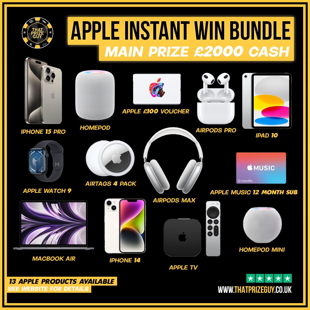 £2000 + Big Apple Instant Wins | That Prize Guy
