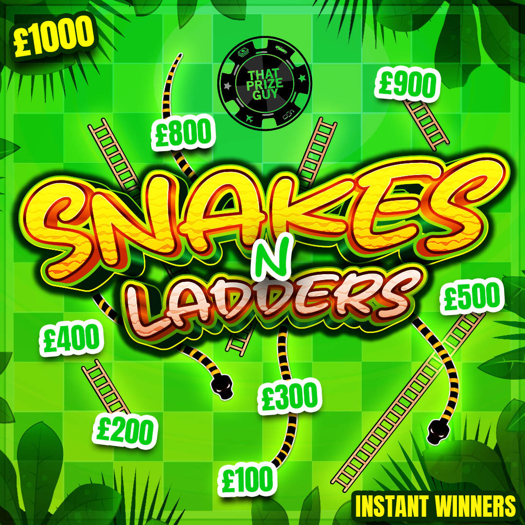 Snakes N Ladders Instant Win - End Prize £1000 #1 | That Prize Guy