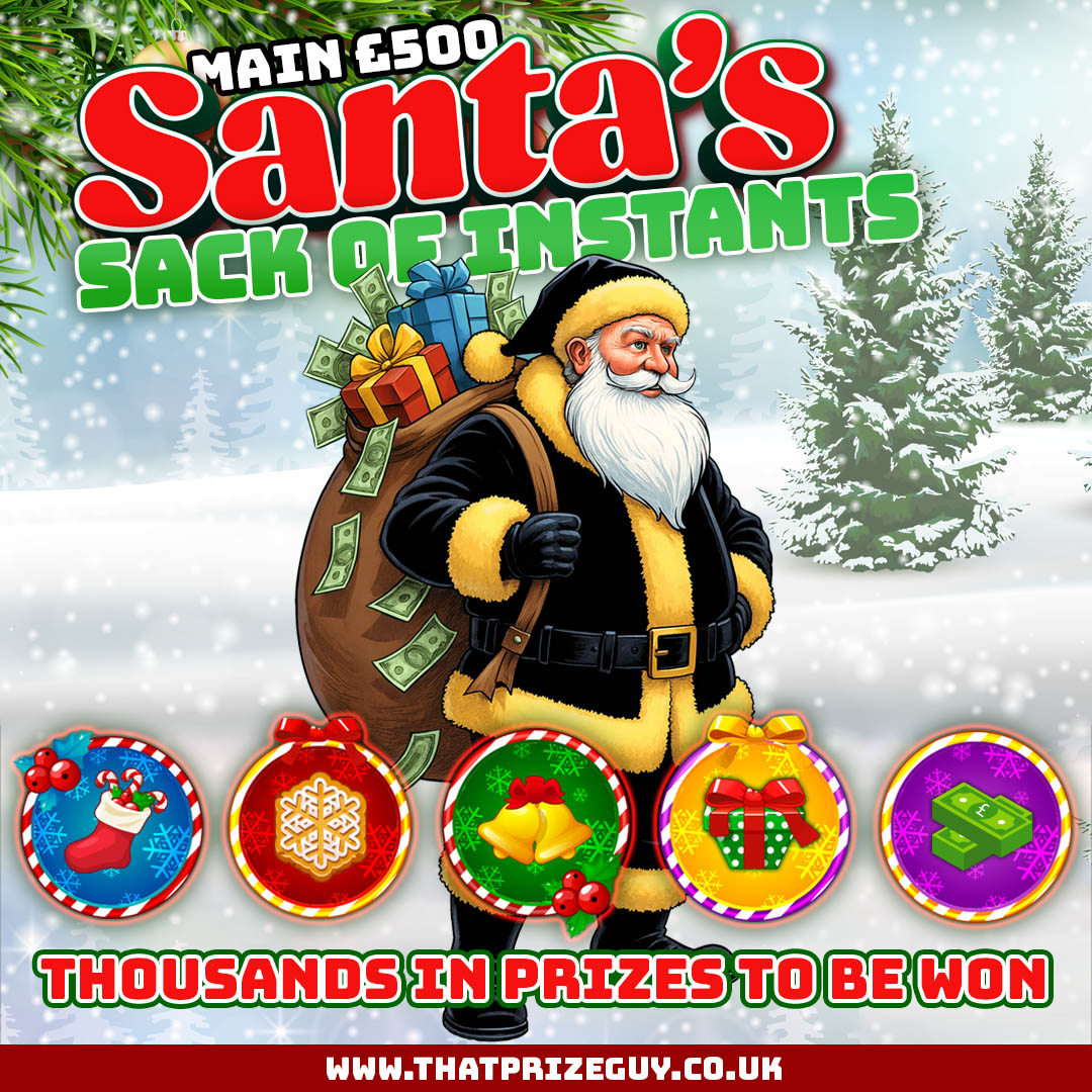 Santa's Sack Of Instants (£500 End Draw) - Dec #1 | That Prize Guy