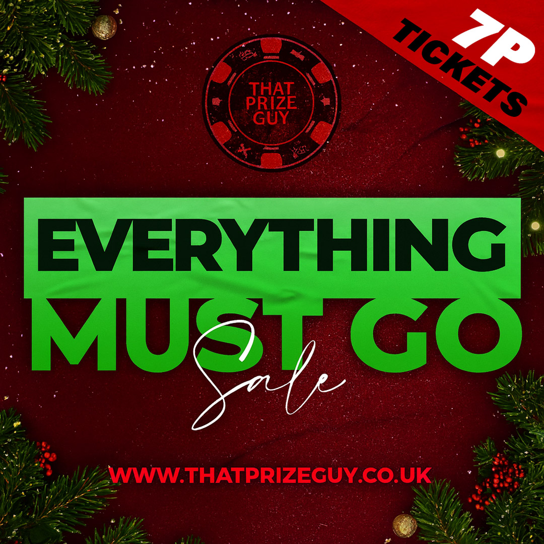 December Everything Must Go Sale - £1000 End Prize | That Prize Guy